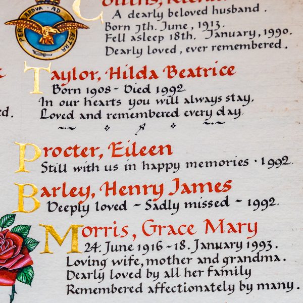 Book of Remembrance Inscriptions – Worcester Cemeteries