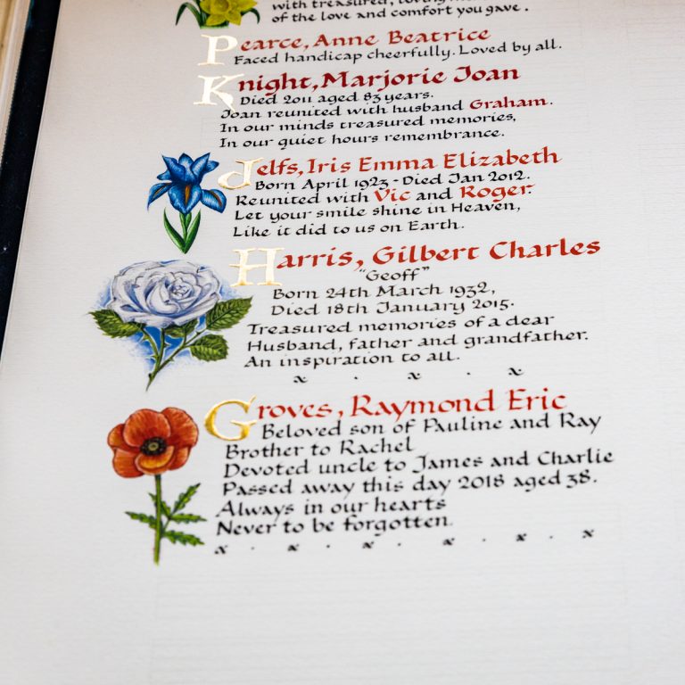 Book of Remembrance Inscriptions – Worcester Cemeteries