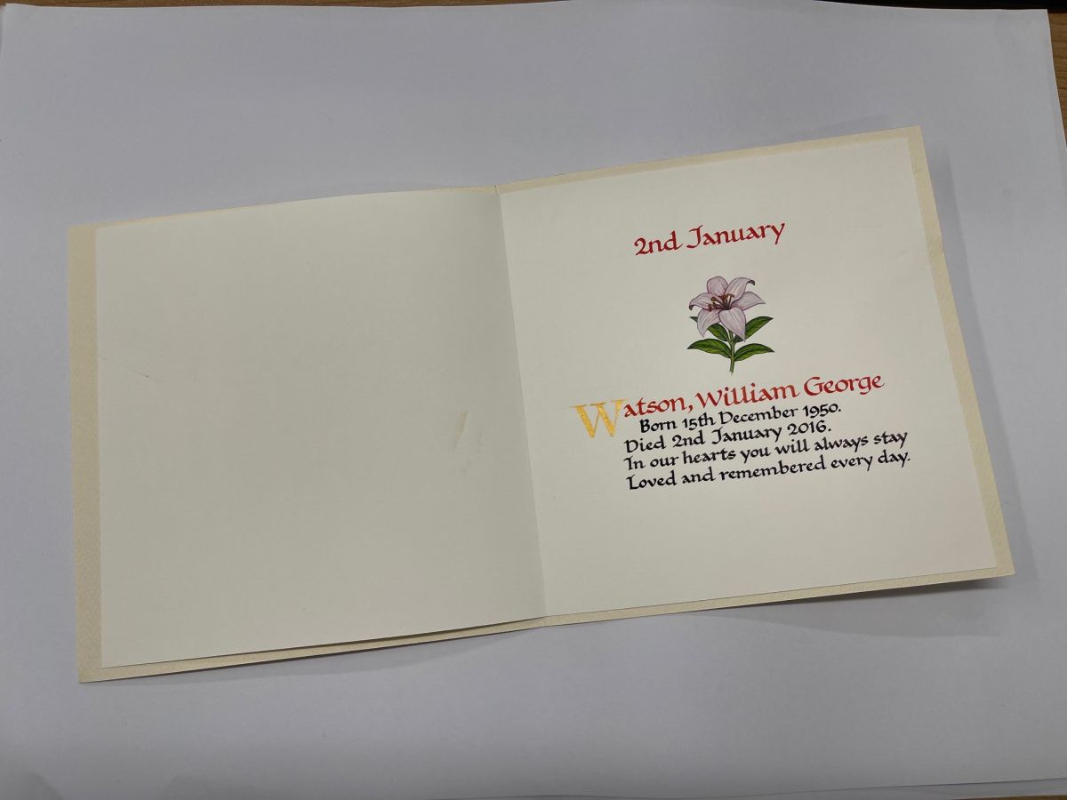 Book of Remembrance Inscriptions – Worcester Cemeteries